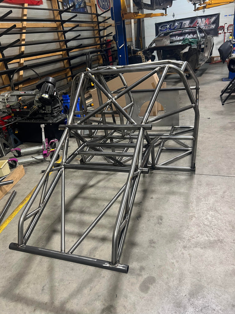 BENT & NOTCHED 25.3/25.2 roll cage 79-93 Mustang – Outlaw Chassis ...