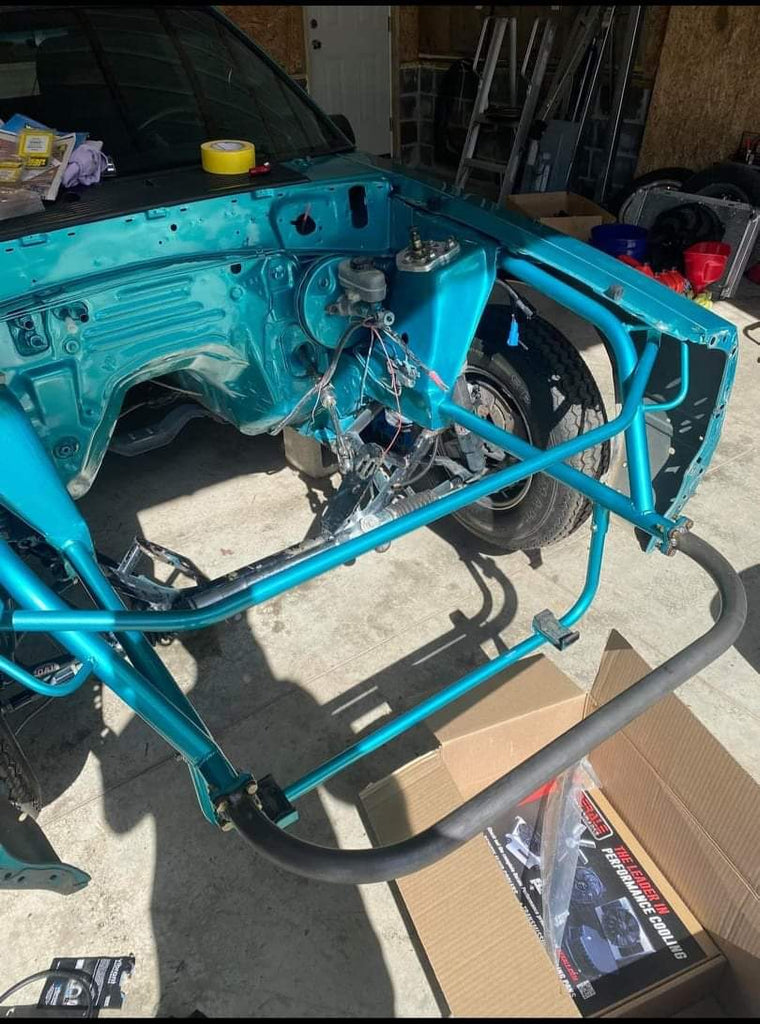 79-93 Fox Body Mustang Tubular Front end – Outlaw Chassis Fabrication